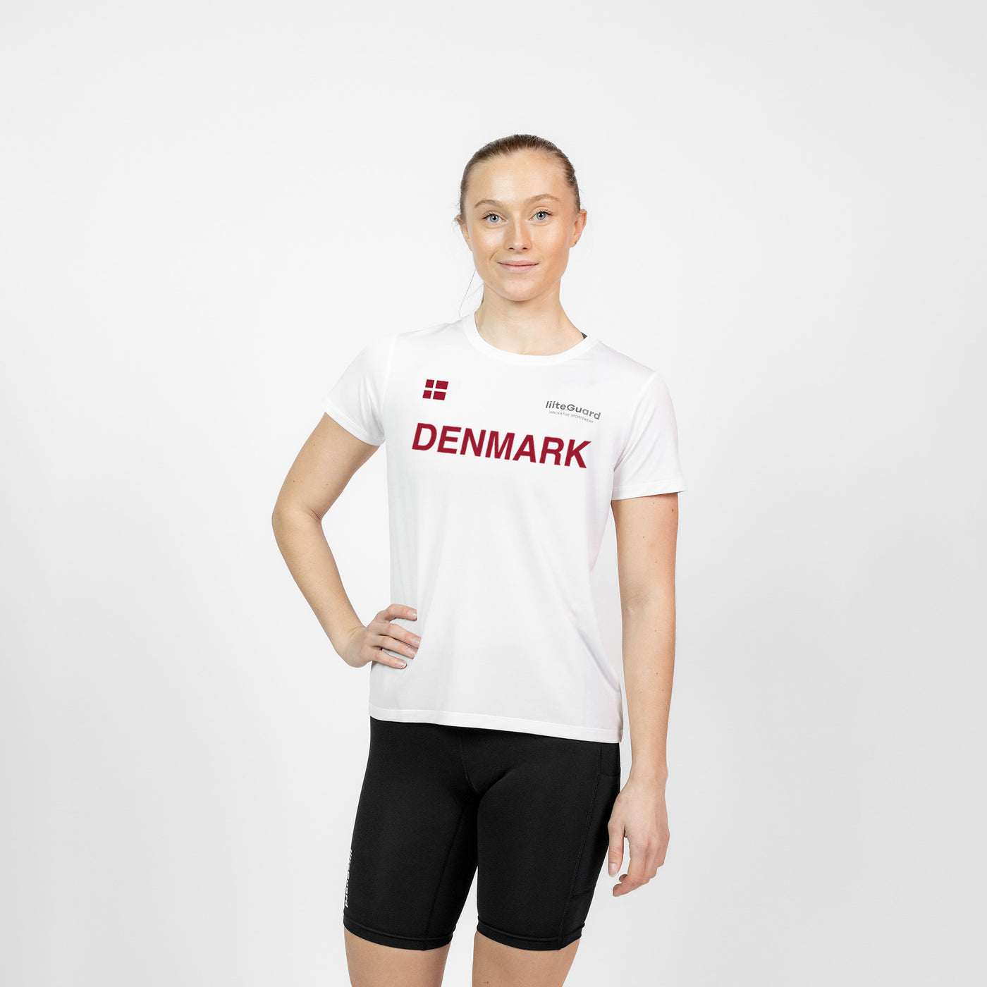 Danmark løbe t-shirt til kvinder - Bliv 100% klar til race day